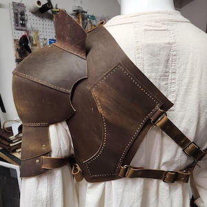Leather Pauldrons Shoulder Armor 3 Pack - Three DIY PDF Patterns and Video Tutorial - Cosplay ...