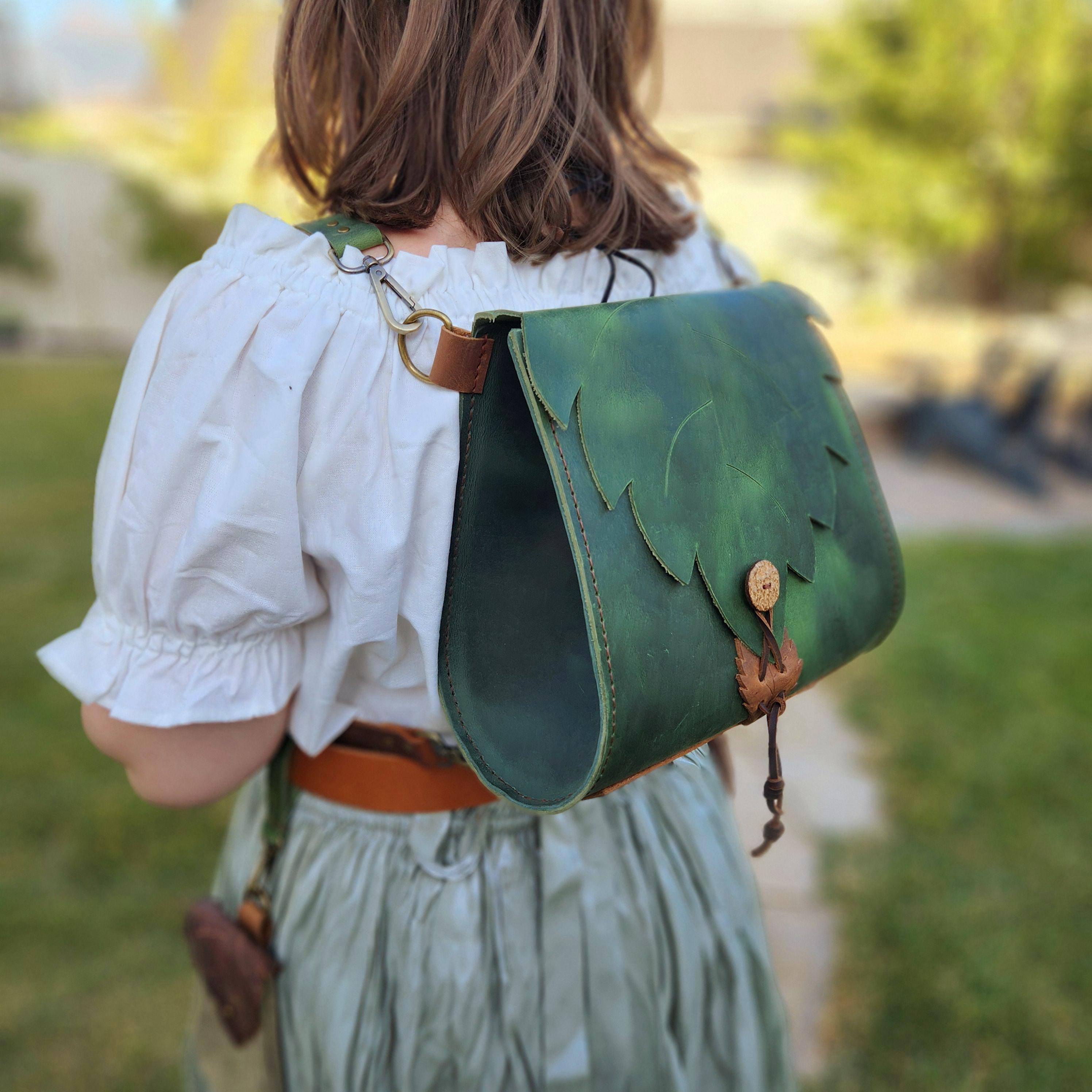 Fairy Leaf Backpack | DIY PDF Pattern & Tutorial - Elven Backpack - Ren ...
