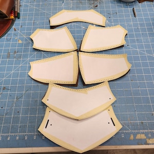 Leather Pauldrons Shoulder Armor 3 Pack - Three DIY PDF Patterns and Video Tutorial - Cosplay ...