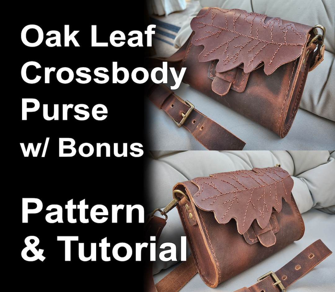 Oak Leaf Purse Pattern and Tutorial With Free Bonus Version - DIY Cross ...