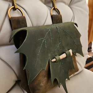 The Original Maple Leaf Belt Bag Pattern Tutorial - Elven Hip Bag - DIY ...