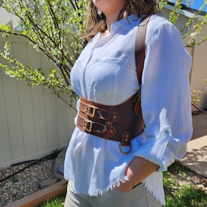 Steampunk Underbust Corset Pattern & Video - DIY PDF Corset Belt - Medieval Underbust Corset for ...