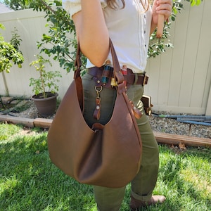 Slouchy Hobo Bag Pattern - DIY Leather Slouch Bag Pattern - PDF ...
