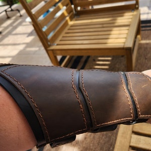 More Leather Bracers 2 Styles -DIY Arm Guard Patterns: Medieval Bracers ...