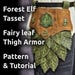 Fairy Leaf Tasset Pattern – Forest Elf Leather Thigh Armor Template ...
