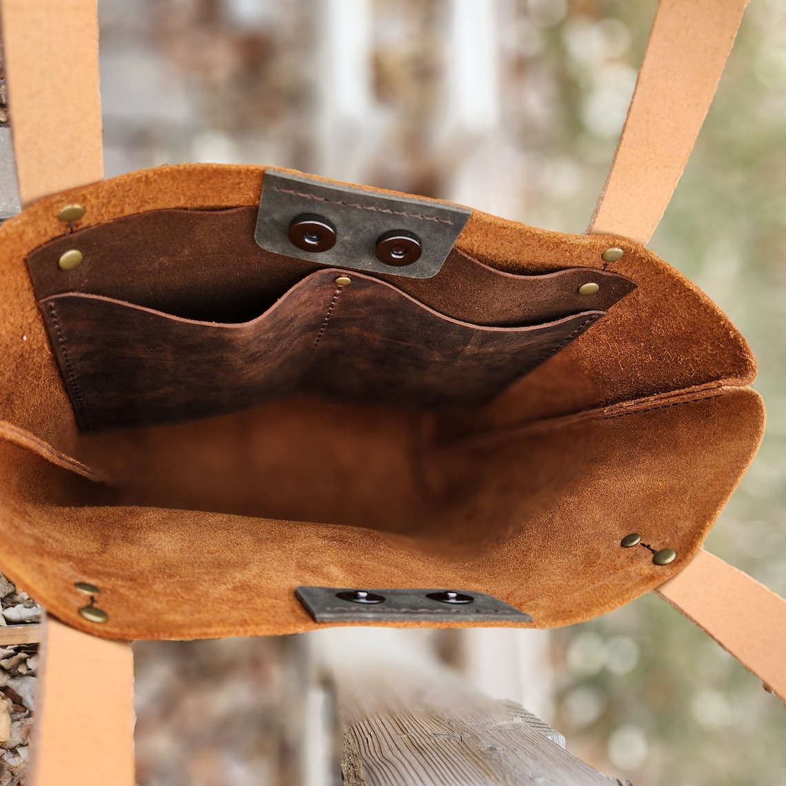 Everyday Tote Bag Pattern - Leather Bag DIY - PDF Download - Leather ...