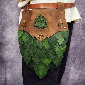 Fairy Leaf Tassets - Forest Elf Thigh Armor - 3 Versions - Fae Armor ...