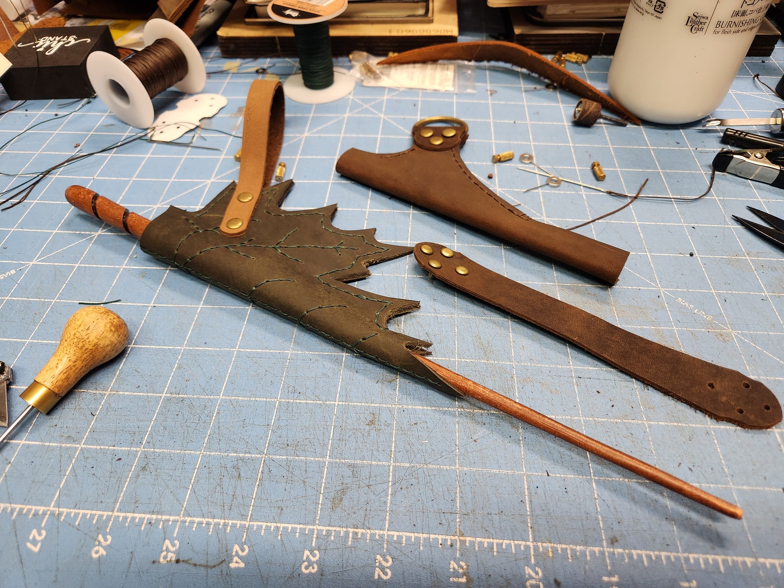 Magic Wand Leather Holster Pattern - DIY PDF - Wizards Wand Holster ...