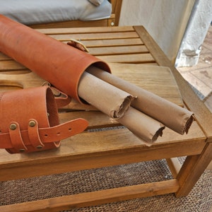 Leather Map Case PDF Pattern Tutorial - DIY Leather Poster Case ...