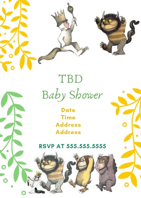 Where the Wild Things Baby Shower - Etsy