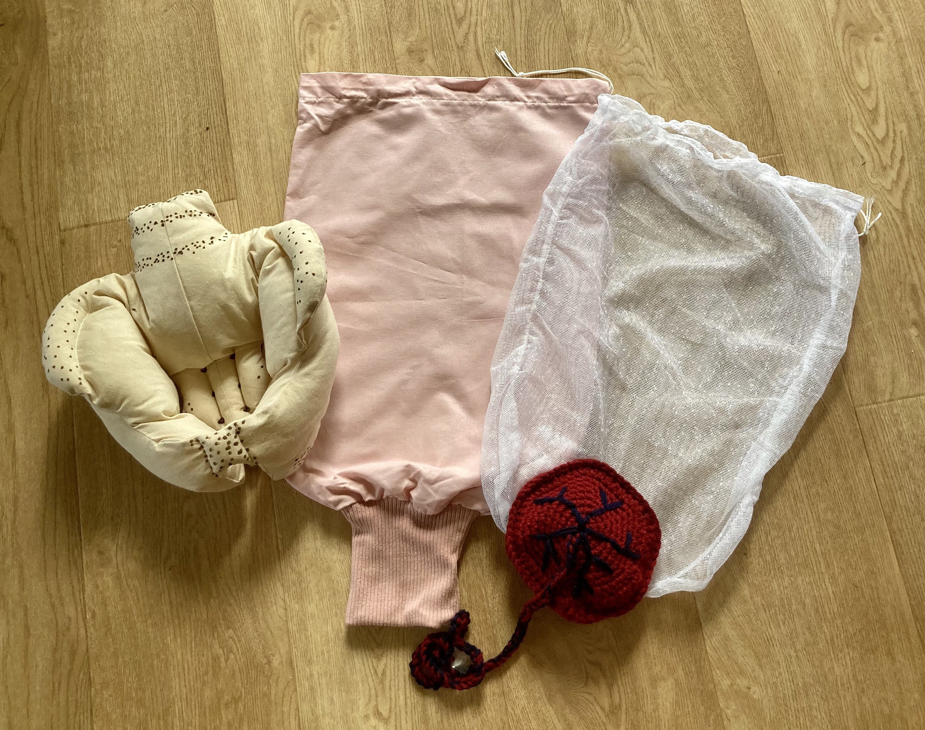 Cloth Pelvis, Uterus, Amniotic Sac, and Crochet Placenta , Childbirth ...