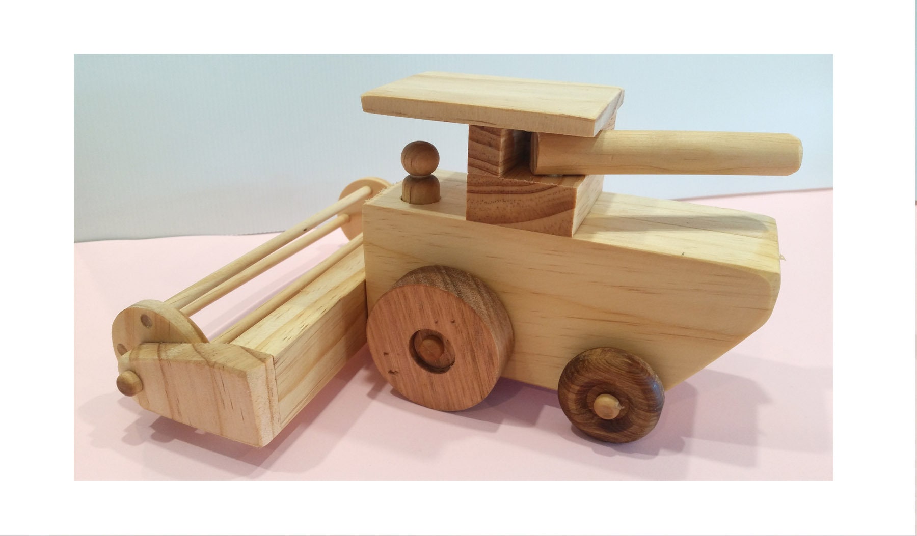 Wooden Farm Toy Harvester Truck - Etsy