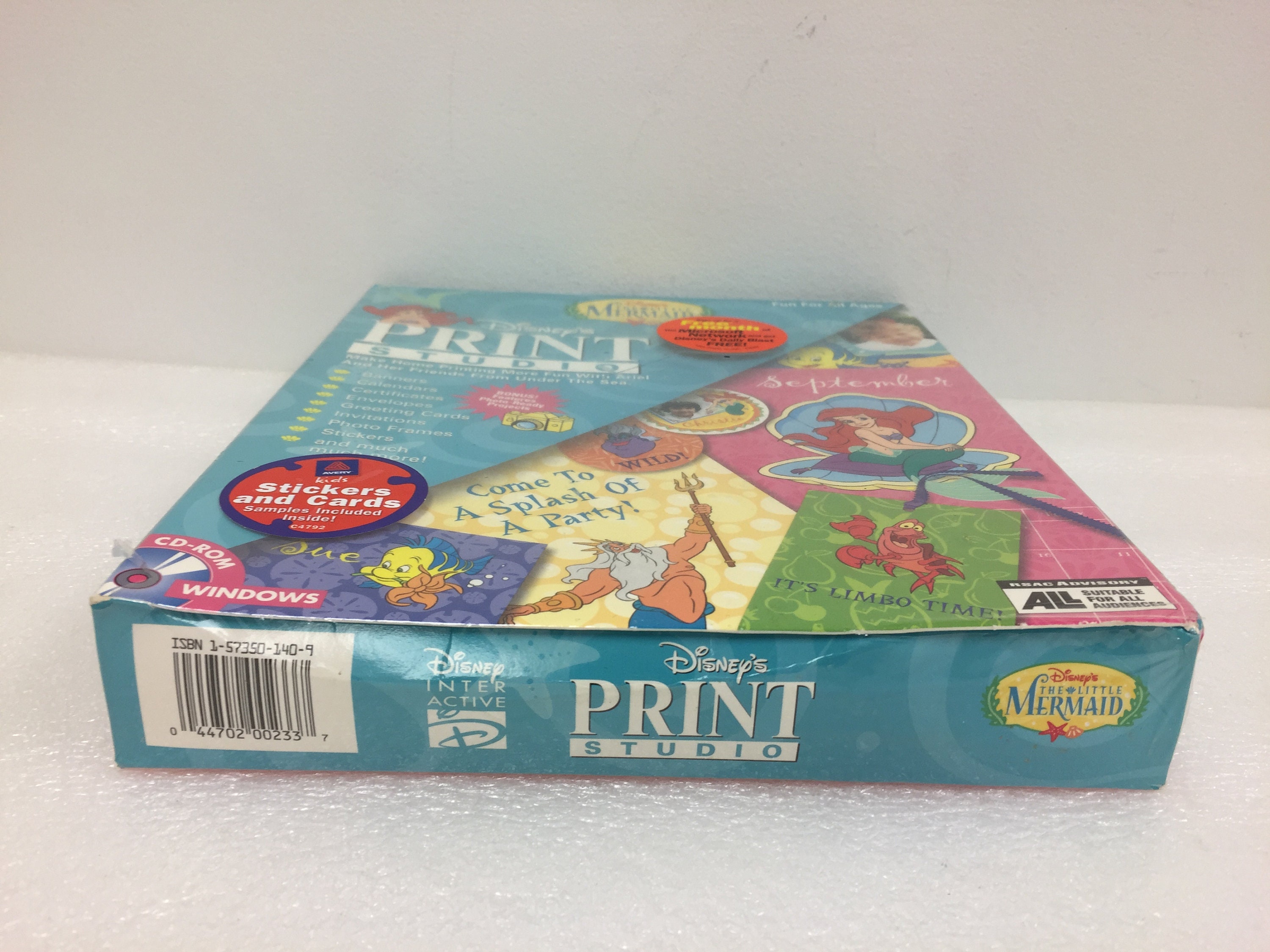 Disney Print Studio CD ROM Computer Software Vintage Sealed | Etsy