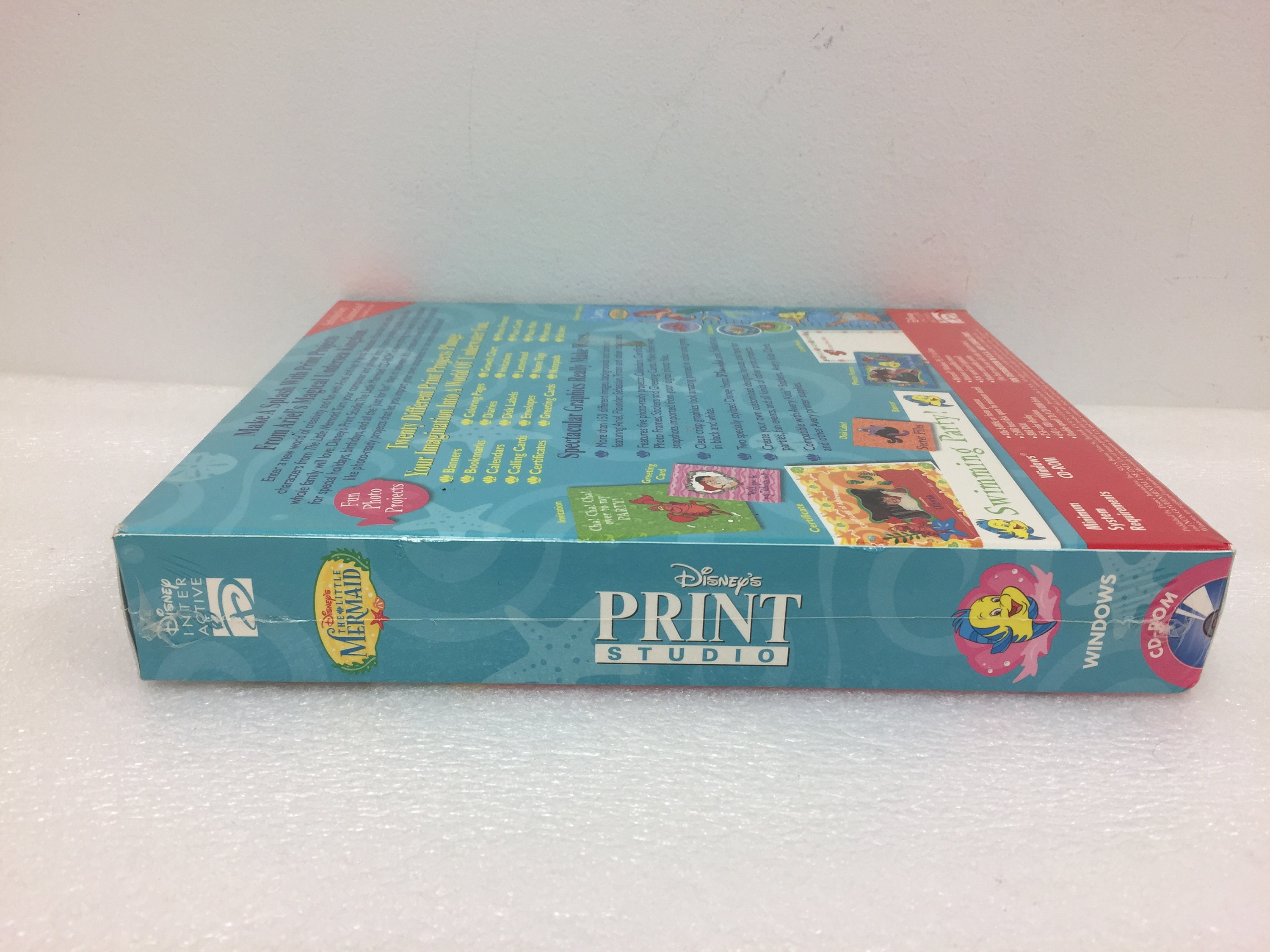 Disney Print Studio CD ROM Computer Software Vintage Sealed | Etsy