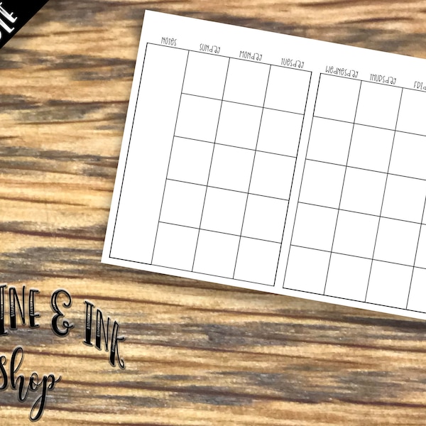 Printable Tn Inserts - Etsy