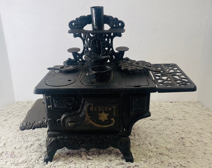 Cast Iron Wood Stove Oven Replica - Children’s Toy- Vintage Kitchen ...