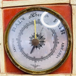 1975 New Haven Burwood Train Caboose Hobo Weather Station Barometer ...