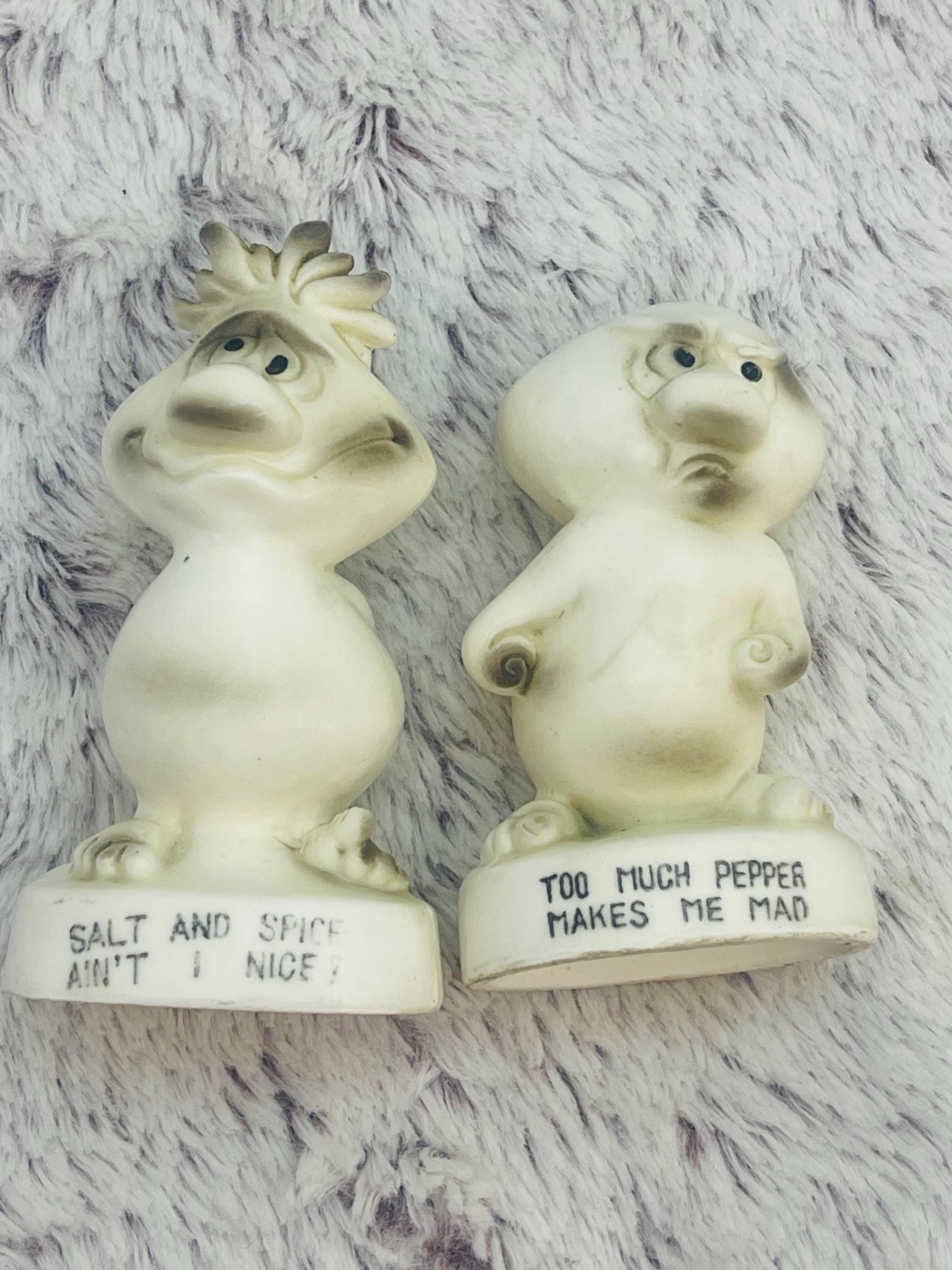 Rare Mad Martians Salt & Pepper Shakers Vintage I Am From Mars Li Li Lo Martian Figurines MCM ...