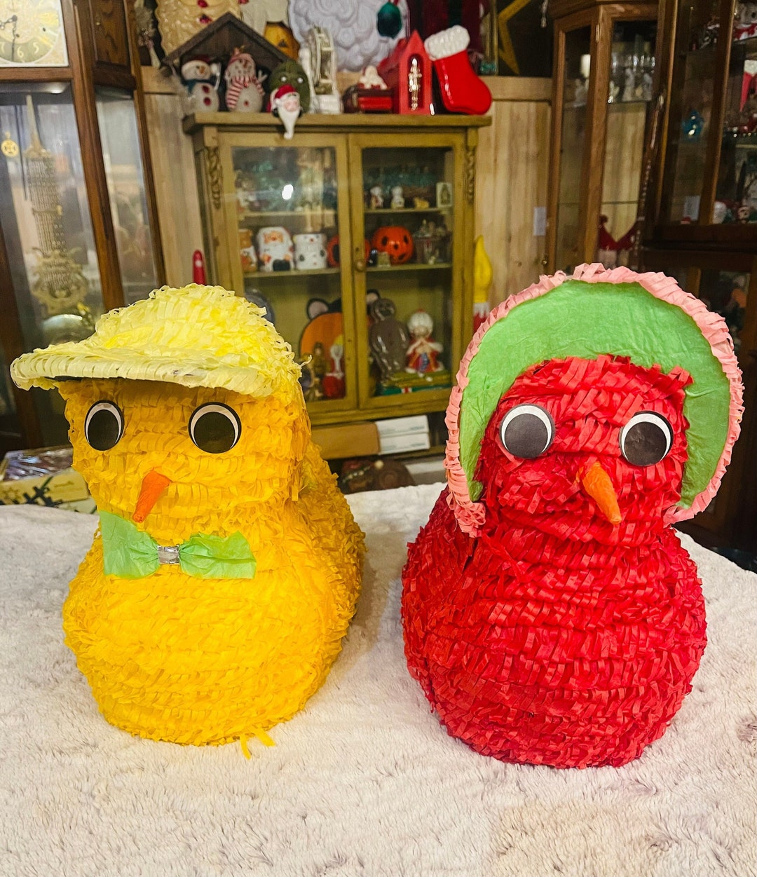 Paper Mache Easter Chick Piñatas MCM Spring Crepe Paper Mache Piñatas ...