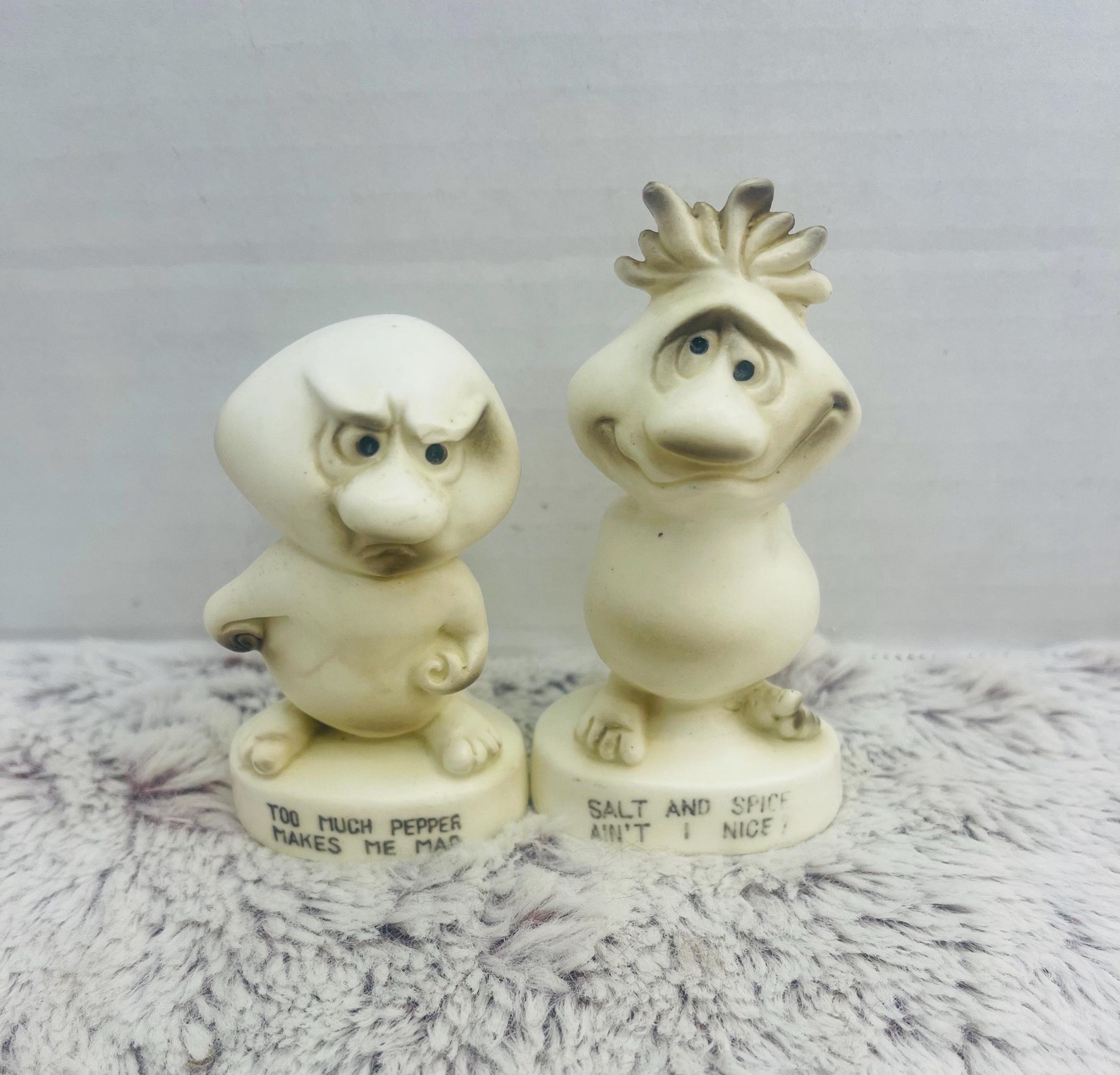 Rare Mad Martians Salt & Pepper Shakers Vintage I Am From Mars Li Li Lo Martian Figurines MCM ...