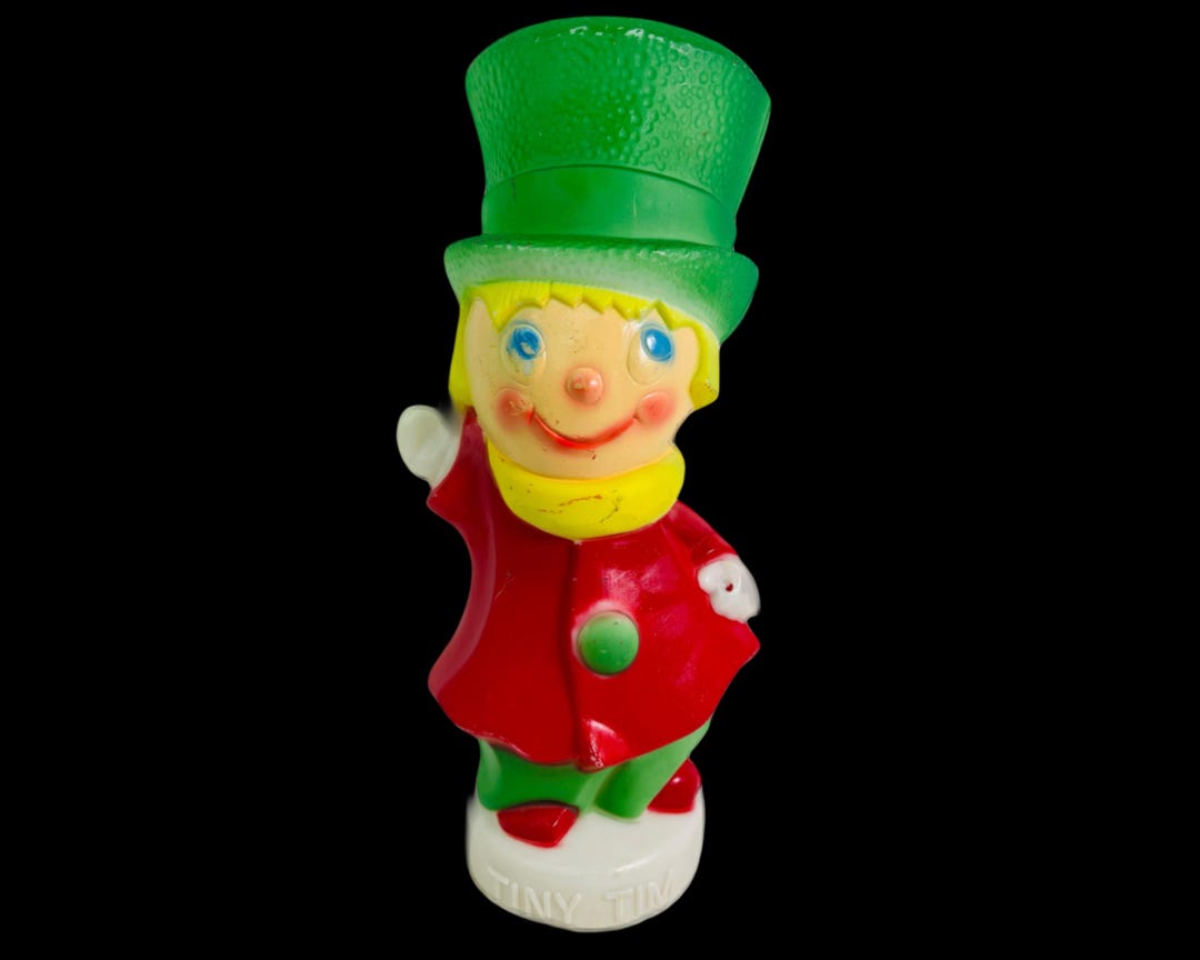 Tiny Tim Christmas Blow Mold by Empire Vintage Christmas Carol Table ...
