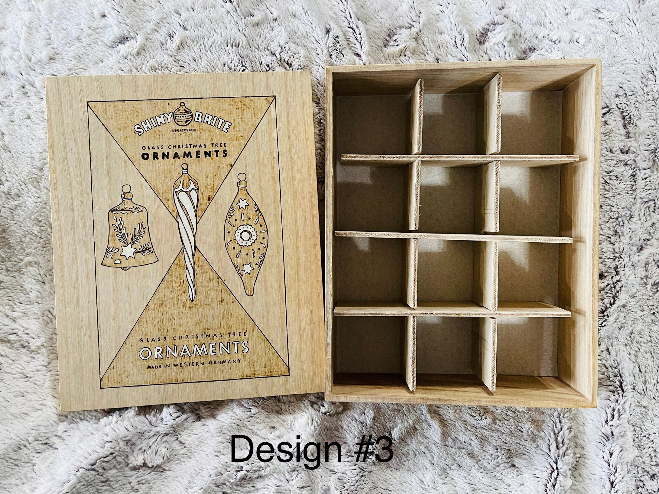 Customizable Top Shiny Brite Retro Inspired Ornament Box - Etsy