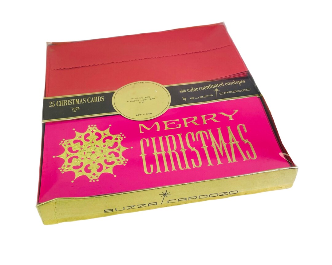 NIP Buzza Cardozo Christmas Cards Mod Retro Christmas Greeting Cards by ...
