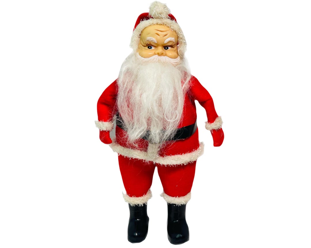 Dee Bee Co Stuffed Santa Claus Rushton Style Santa Claus Vintage Plush ...