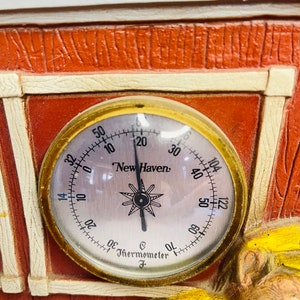 1975 New Haven Burwood Train Caboose Hobo Weather Station Barometer ...