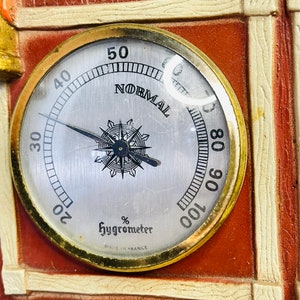 1975 New Haven Burwood Train Caboose Hobo Weather Station Barometer ...