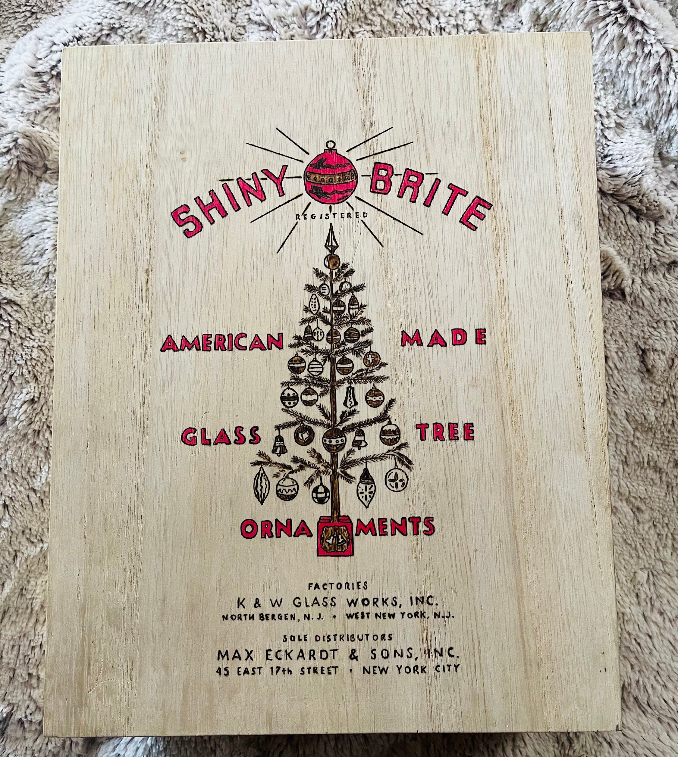 Customizable Top Shiny Brite Retro Inspired Ornament Box - Etsy