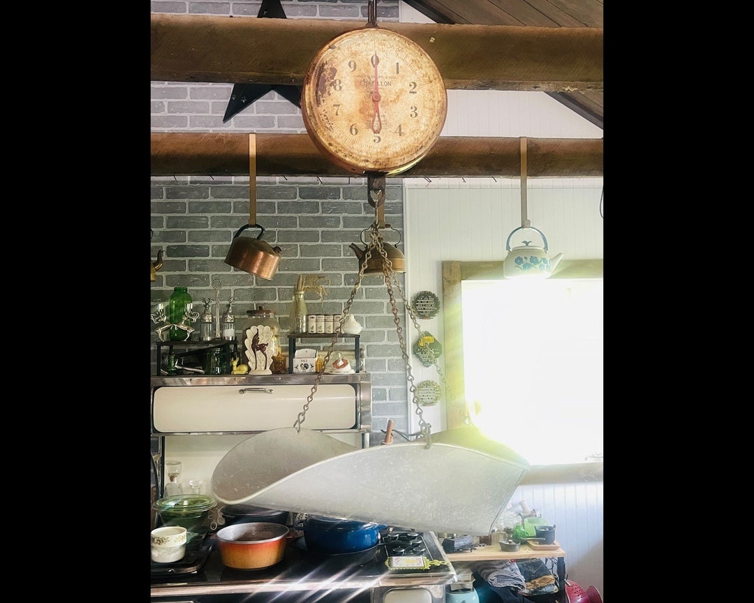 Vintage Hanging Chatillon Produce Scale Antique Milk Scale Cottage Core ...