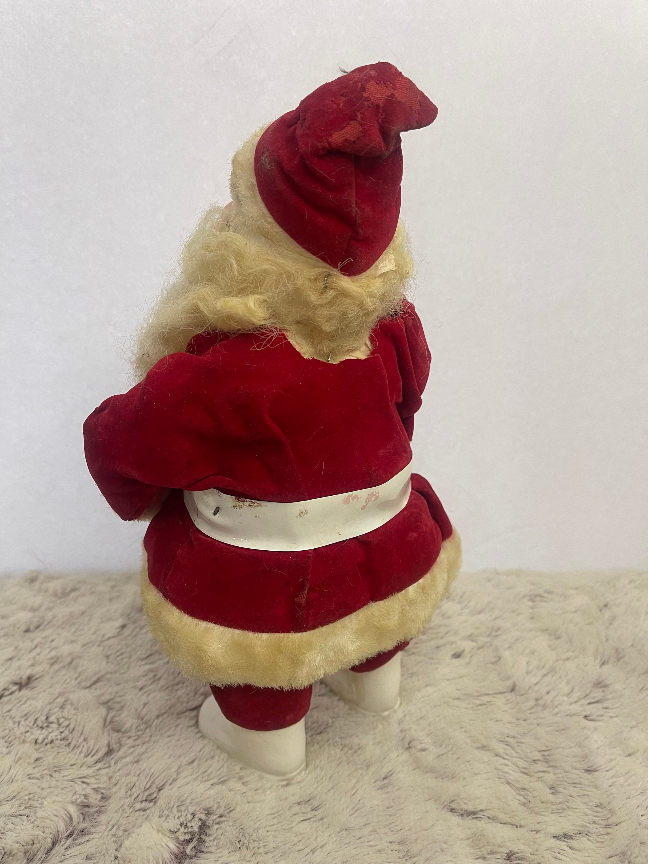 1960's 10 Harold Gale Figure Doll Santa Claus Christmas Red Velvet Suit ...