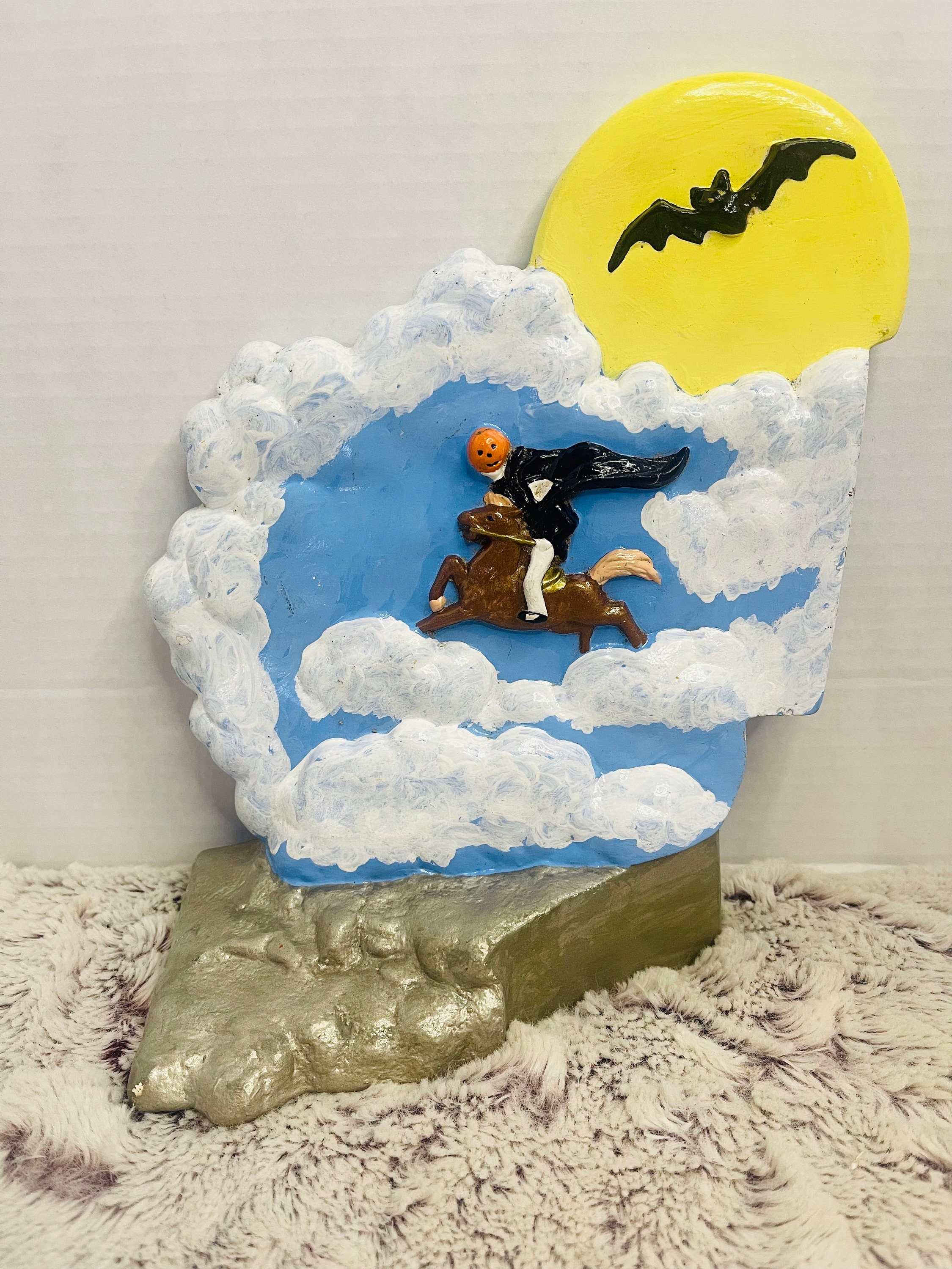 1980’s Headless Horseman Ghost Bat Decor Duncan Enterprises Halloween ...