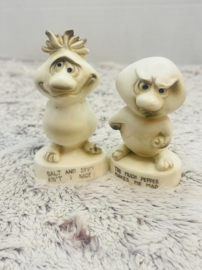 Rare Mad Martians Salt & Pepper Shakers Vintage I Am From Mars Li Li Lo Martian Figurines MCM ...