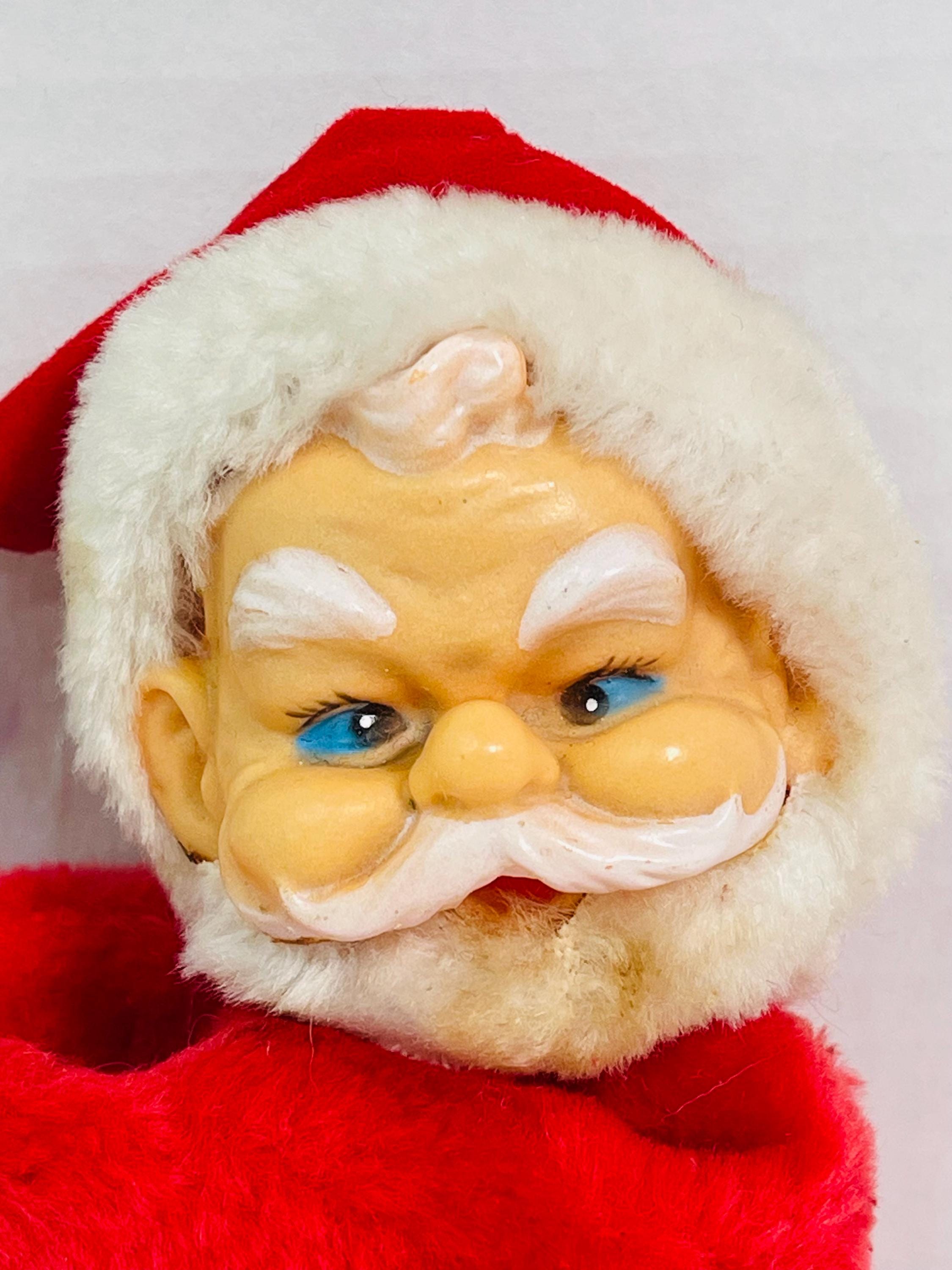 Santa Claus Clip on Climber Vintage Christmas Santa Candle Hugger ...