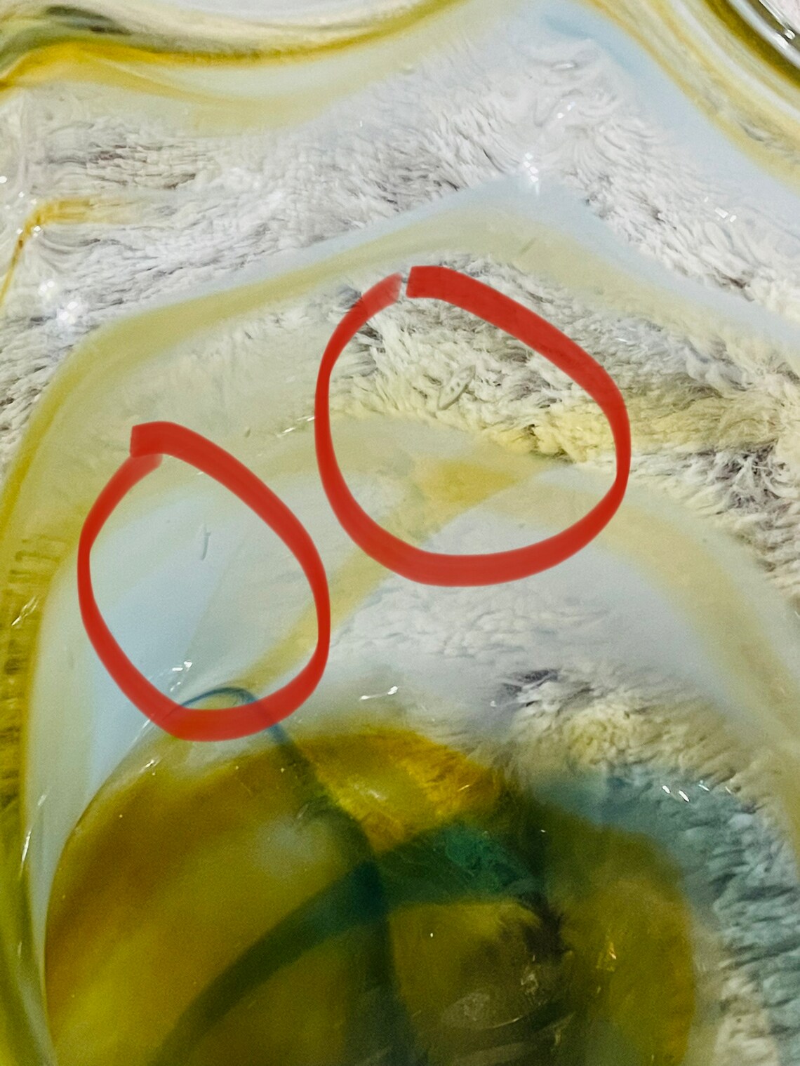 Large Slag Glass Hand Blown Swan Bowl Murano Style Glass Swan Green ...