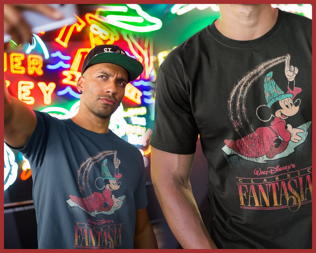 Walt Disney's FANTASIA, 80's Promotional Vintage Retro Unisex Softstyle ...