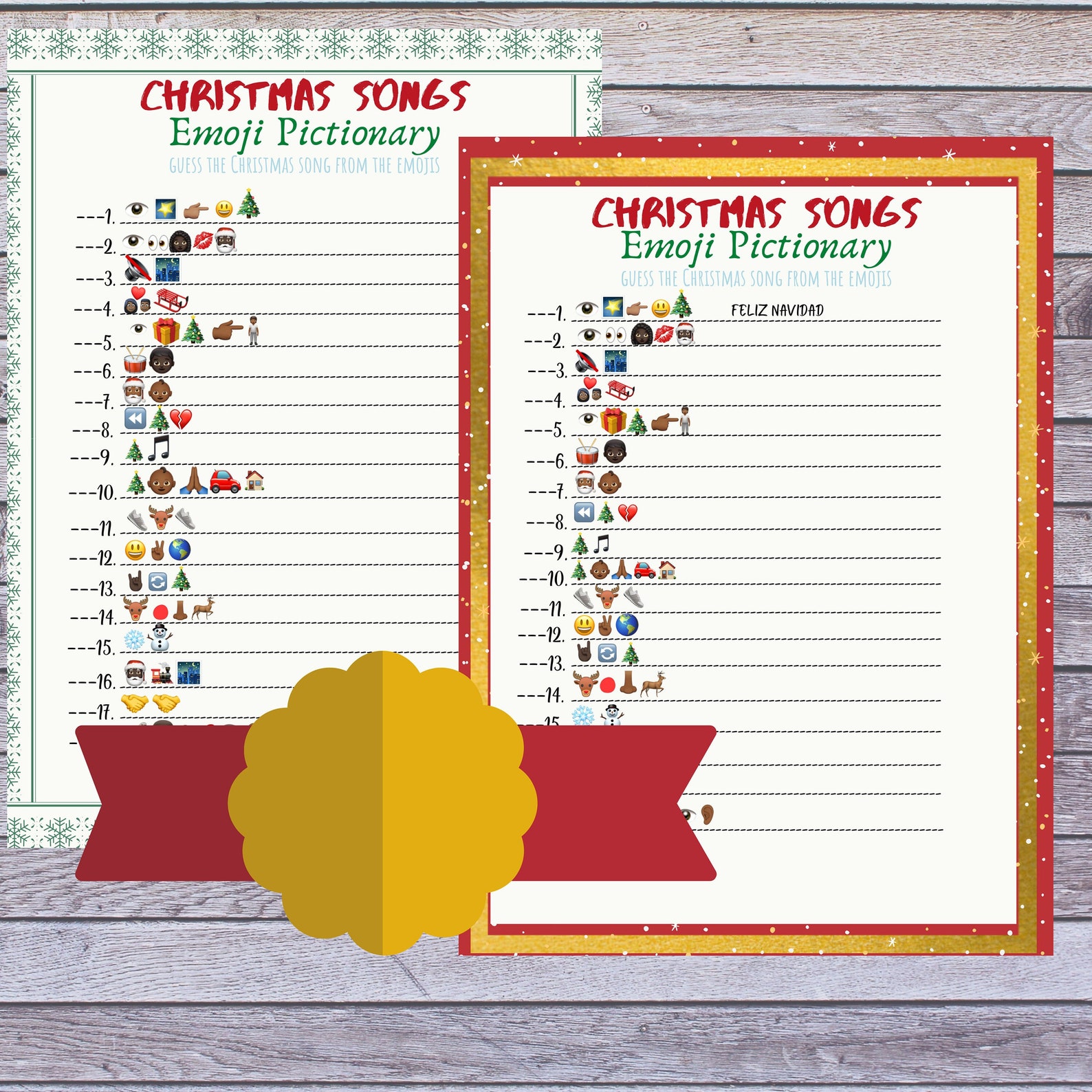 Christmas Songs Emoji Pictionary, Xmas Songs Emoji, Christmas Games ...