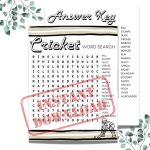 Cricket Word Search Puzzle Game, Cricket Word Search,fun Cricket Game ...