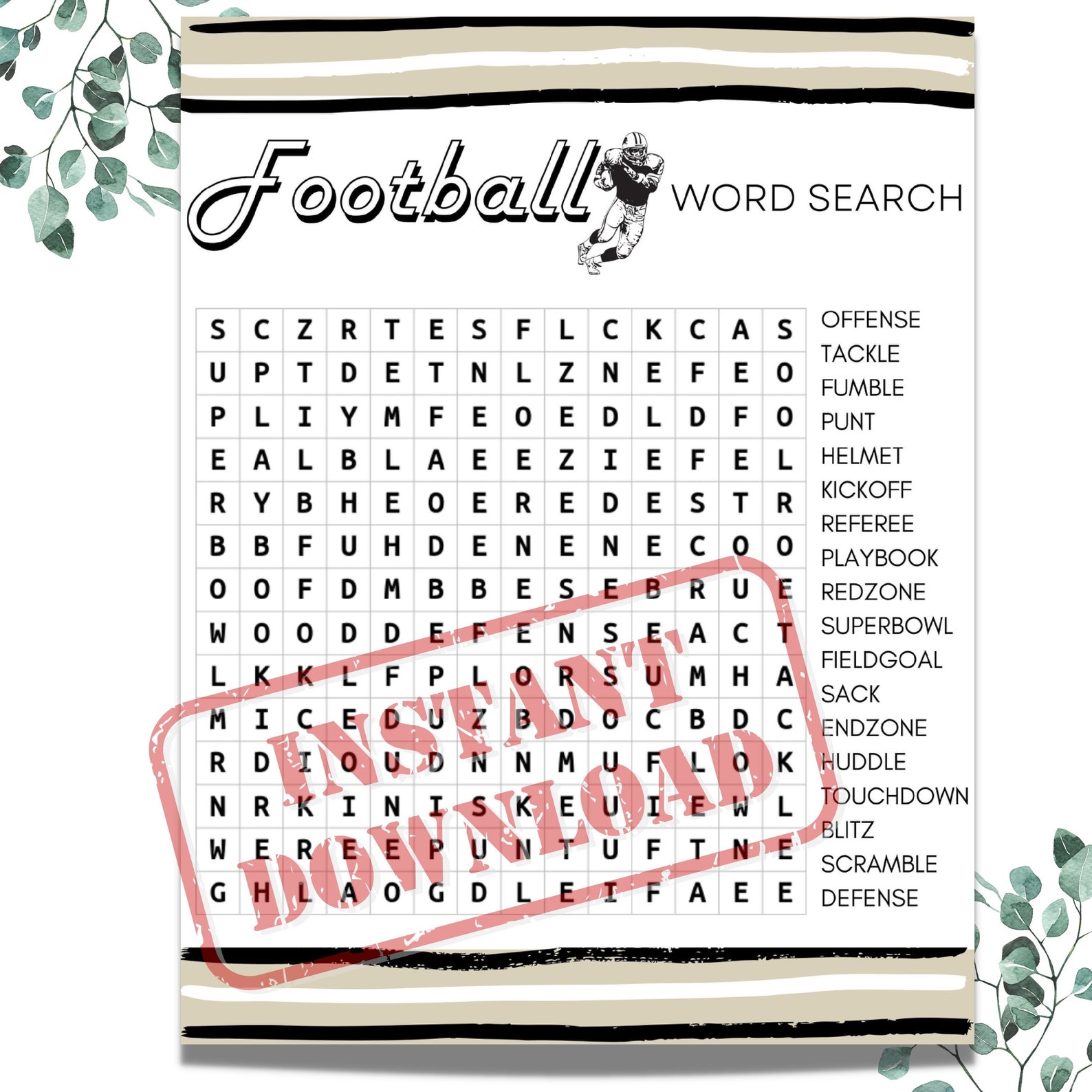Football Word Search Puzzle Game,football Puzzle, Football Game ...