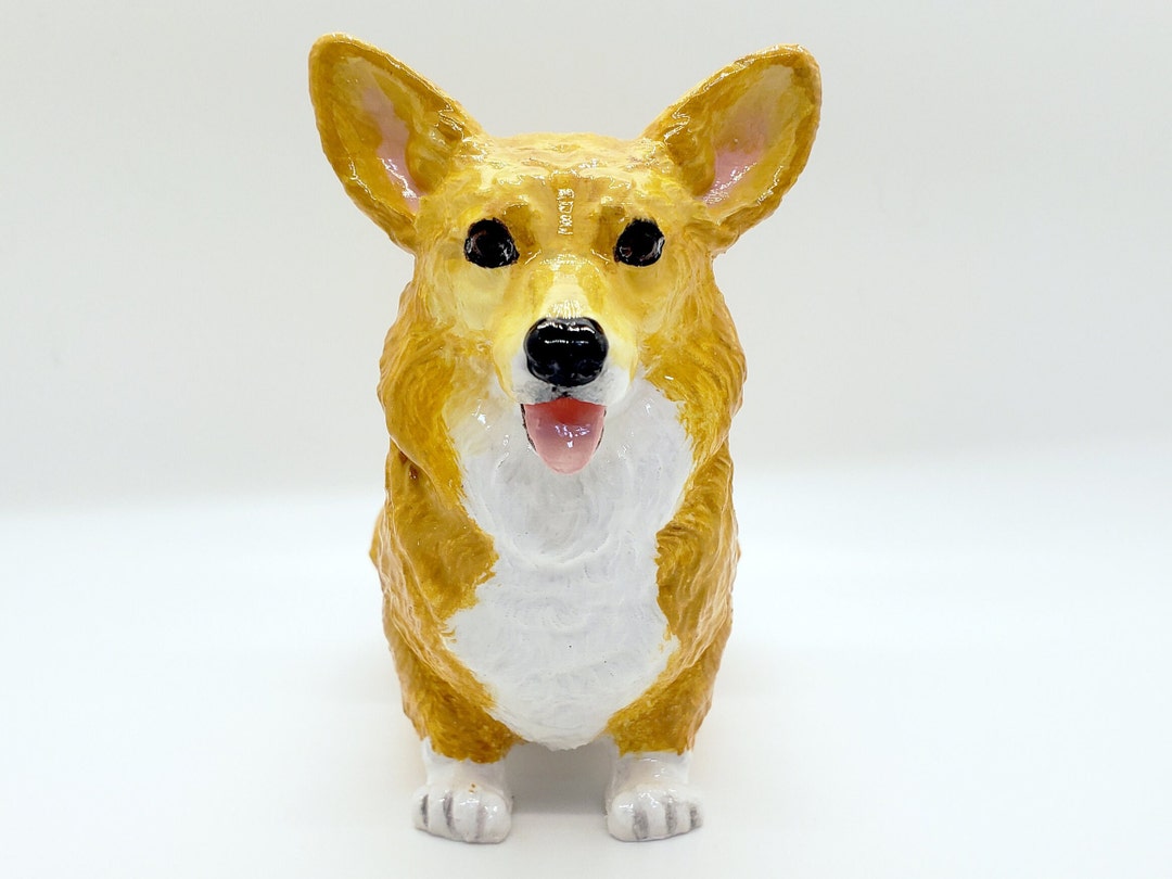 Custom Corgi Statue, Pembroke Welsh Corgi Gifts for Women, Corgi Desk ...