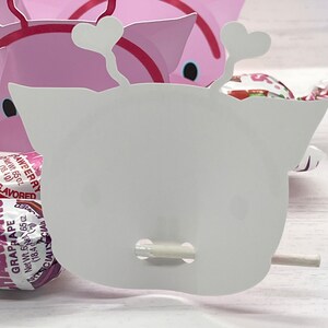 Pink Pig Valentine, Lollipop Holder Valentine, Valentine Piggies ...