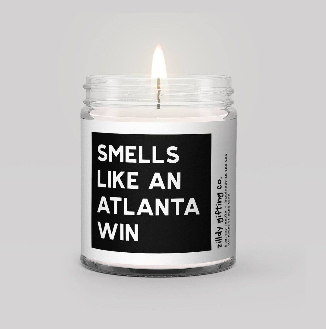Smells Like an Atlanta Win Personalized Soy Lucky Candle Gift Sports ...