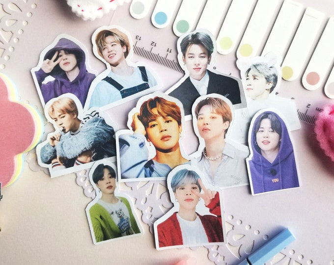 10pc BTS Jimin Stickers - Etsy