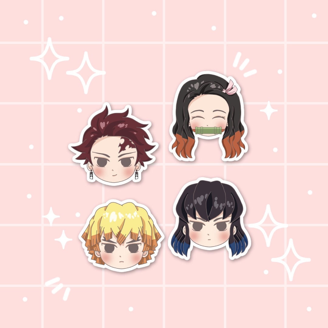 Kawaii Chibi DS Anime Stickers | Vinyl Die-cut Stickers | Laptop ...