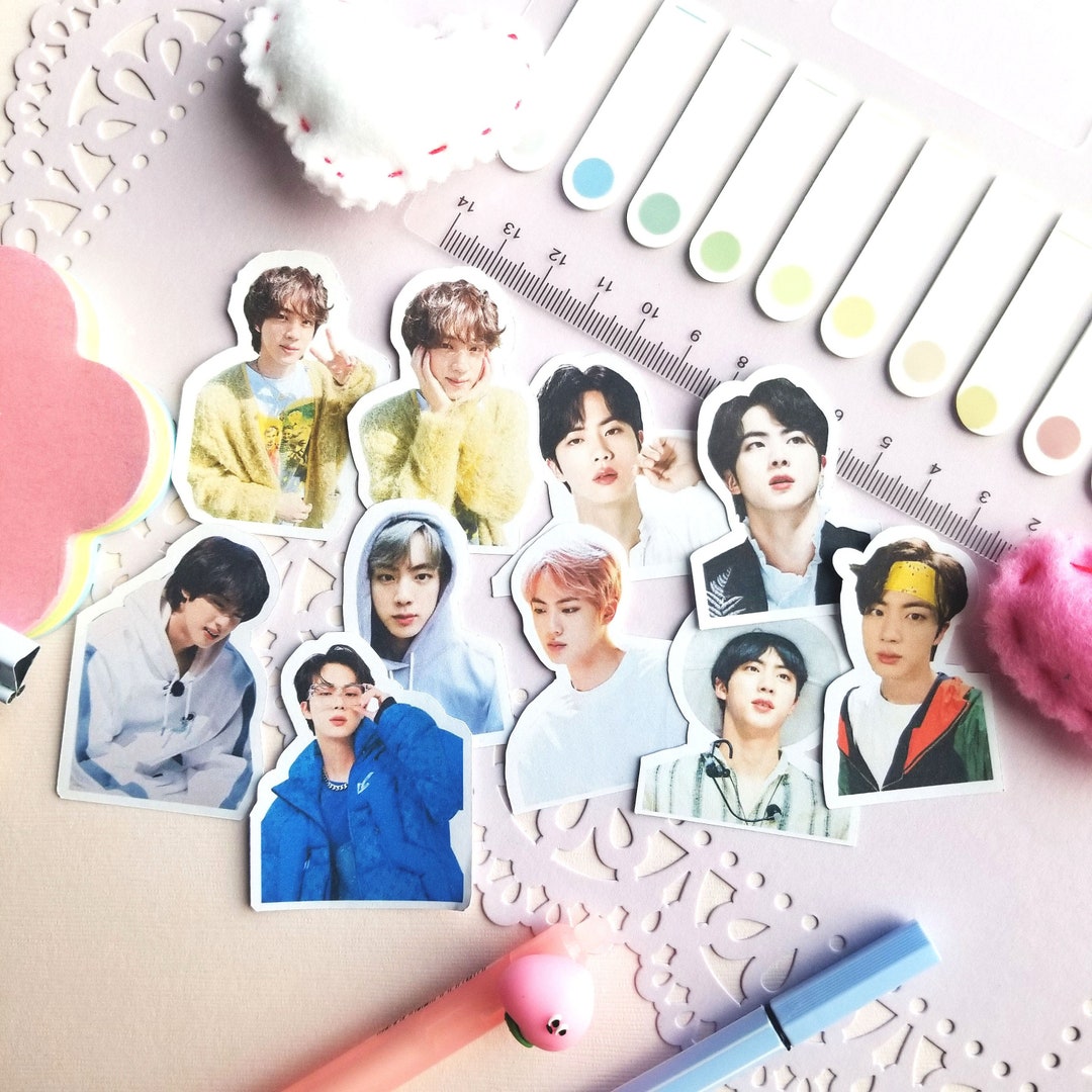 10pc BTS Jin Stickers - Etsy