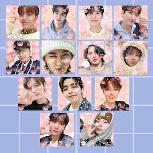 Seventeen SVT Stickers L Trading Photocards Freebie Stickers | Die-cut ...