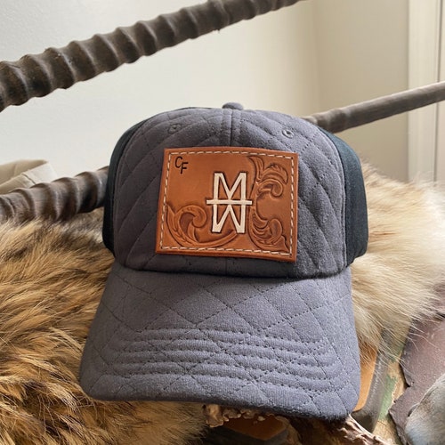 Custom Cattle Brand Caps Cattle Ranch Custom Hat Leather - Etsy