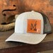 Custom Cattle Brand Caps Cattle Ranch, Custom Hat, Leather Hat Patch ...